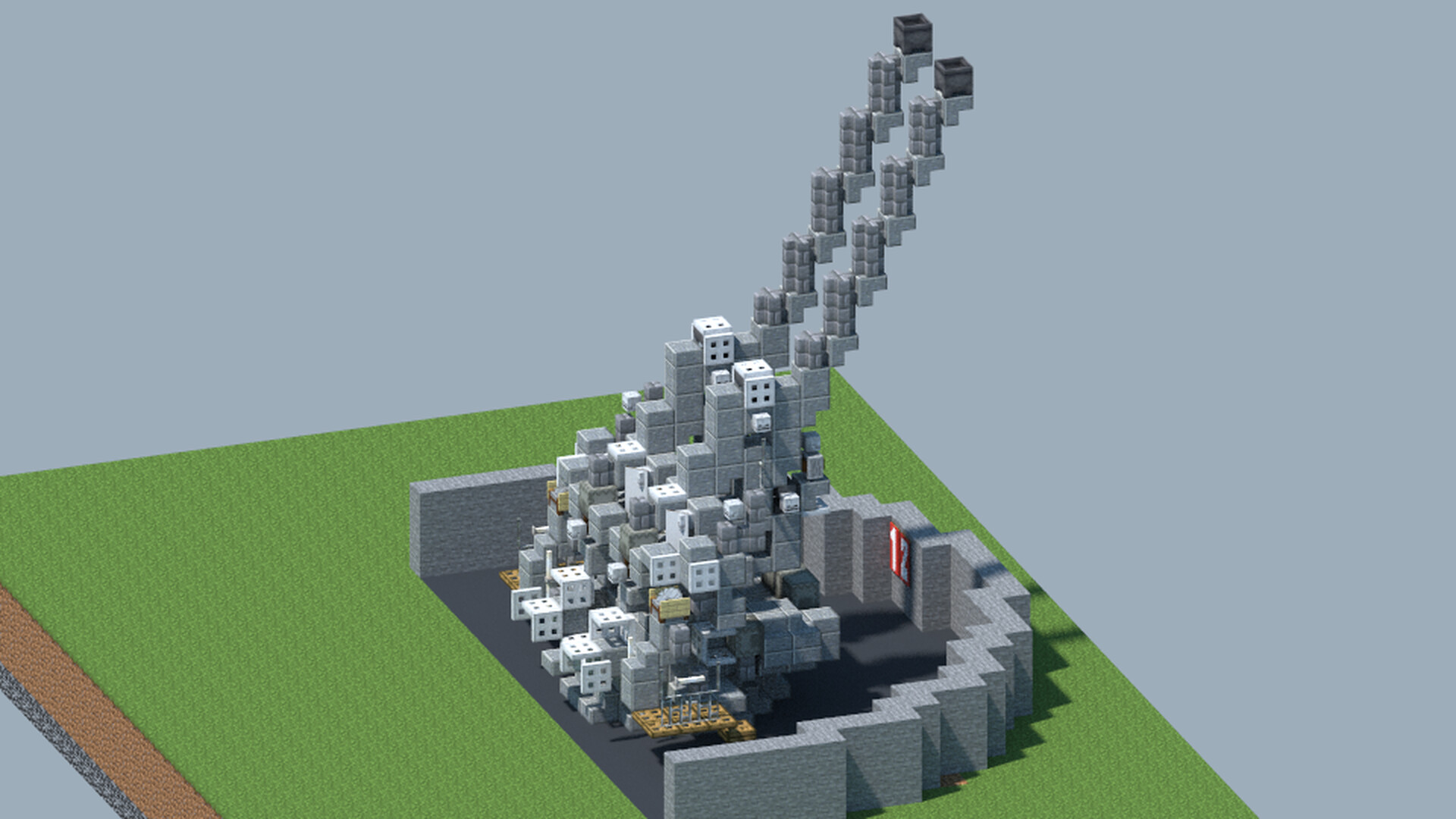 12.8cm Flakzwilling 40, Anti Aircraft cannon [With Download] Minecraft Map