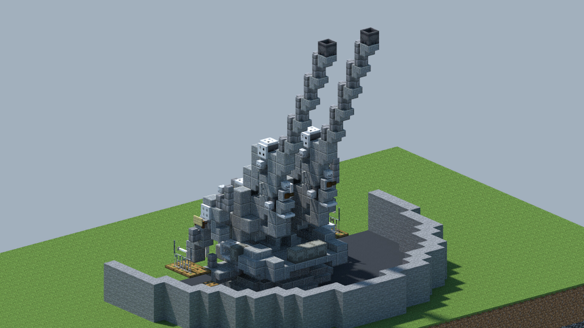 12.8cm Flakzwilling 40, Anti Aircraft cannon [With Download] Minecraft Map