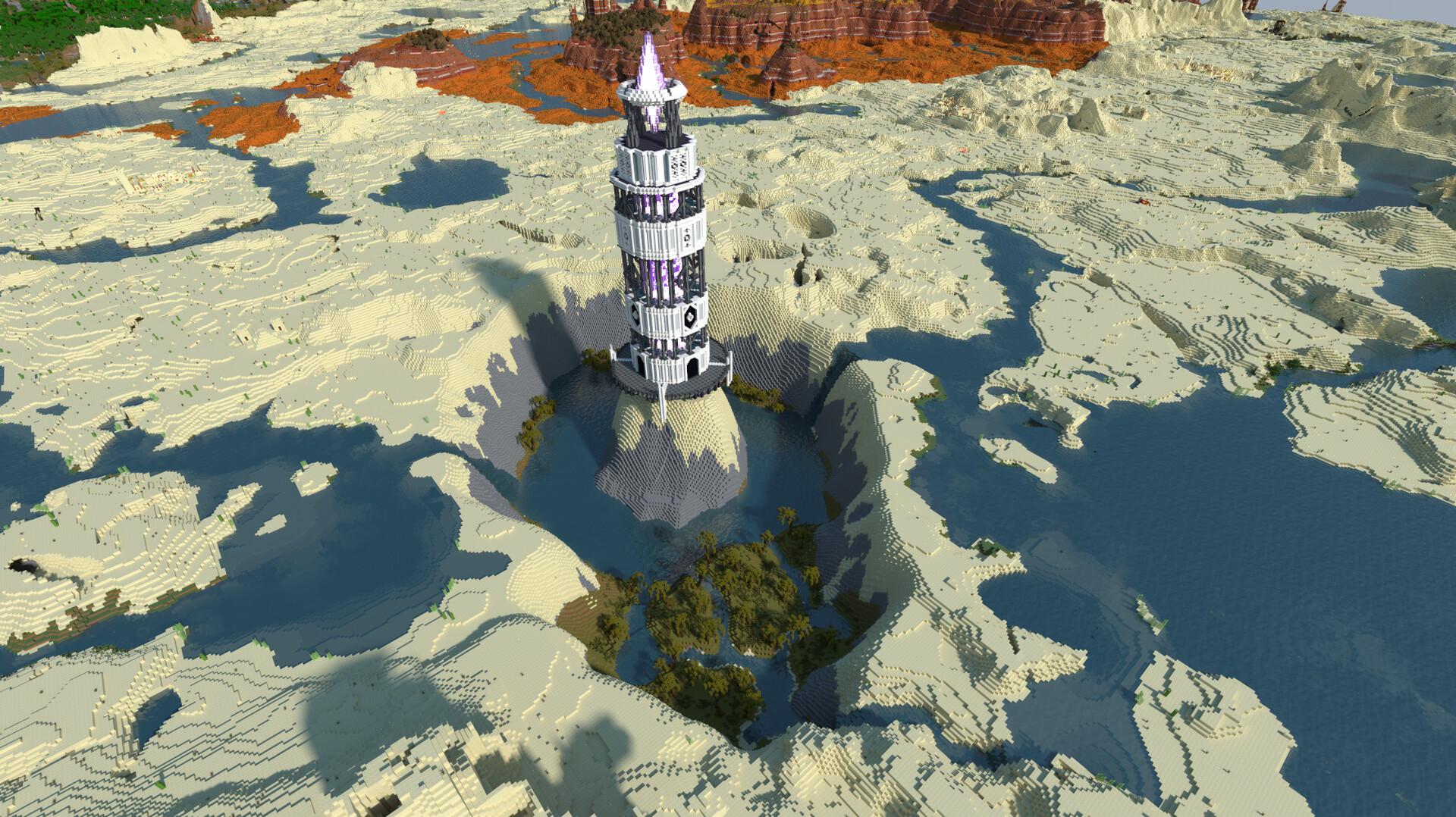 Desert Oasis Spire Minecraft Map