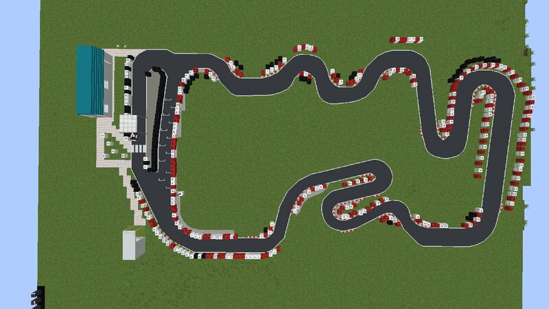 Téglás F1 Gokart Track Minecraft Map