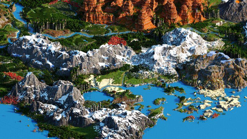 🌄 Qerolyx - Mesa Lands [Minecraft Survival World, 6k, 1.19+ Download ...
