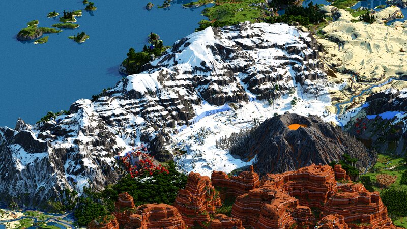 🌄 Qerolyx - Mesa Lands [Minecraft Survival World, 6k, 1.19+ Download, Java&Bedrock Map ...