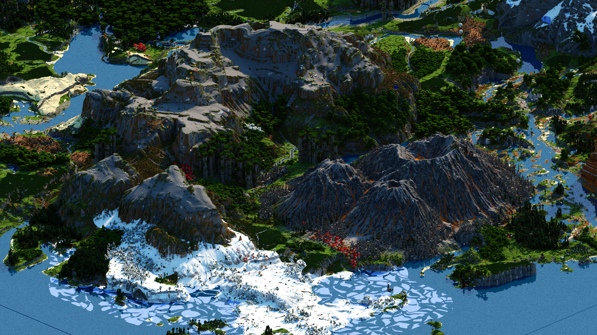 🌄 Qerolyx - Mesa Lands [Minecraft Survival World, 6k, 1.19+ Download ...