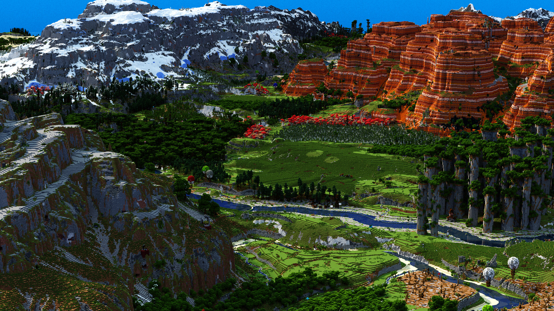 🌄 Qerolyx - Mesa Lands [Minecraft Survival World, 6k, 1.19+ Download ...