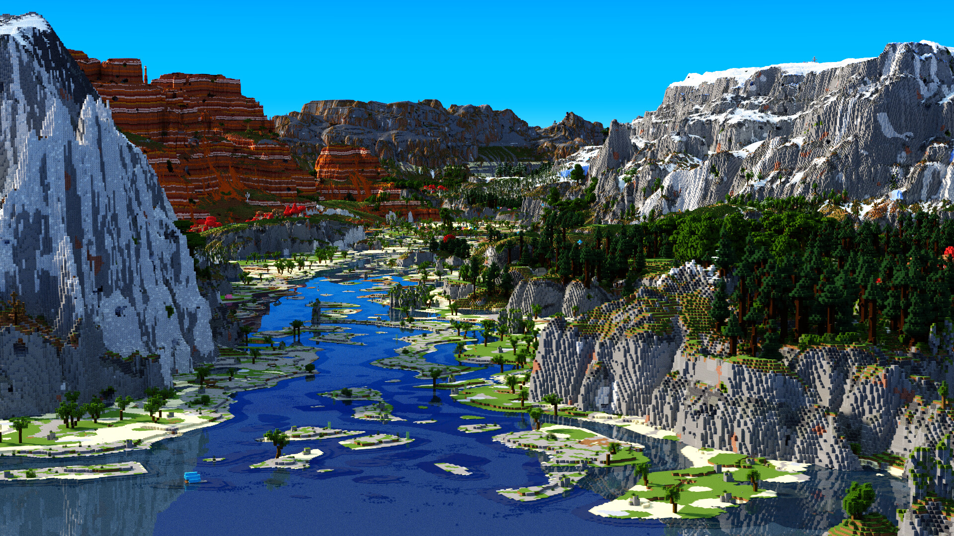 🌄 Qerolyx - Mesa Lands [Minecraft Survival World, 6k, 1.19+ Download ...