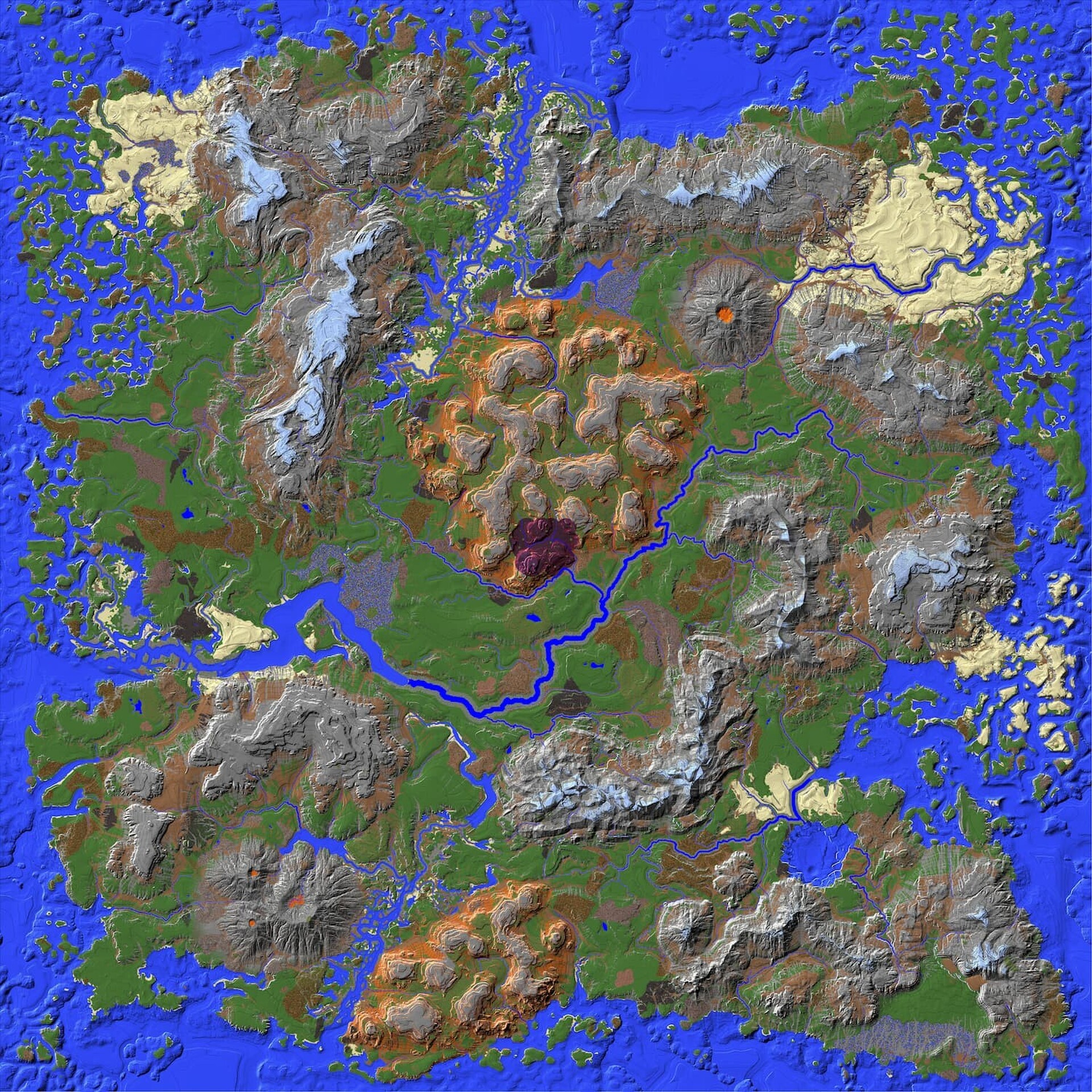 🌄 Qerolyx - Mesa Lands [Minecraft Survival World, 6k, 1.19+ Download ...