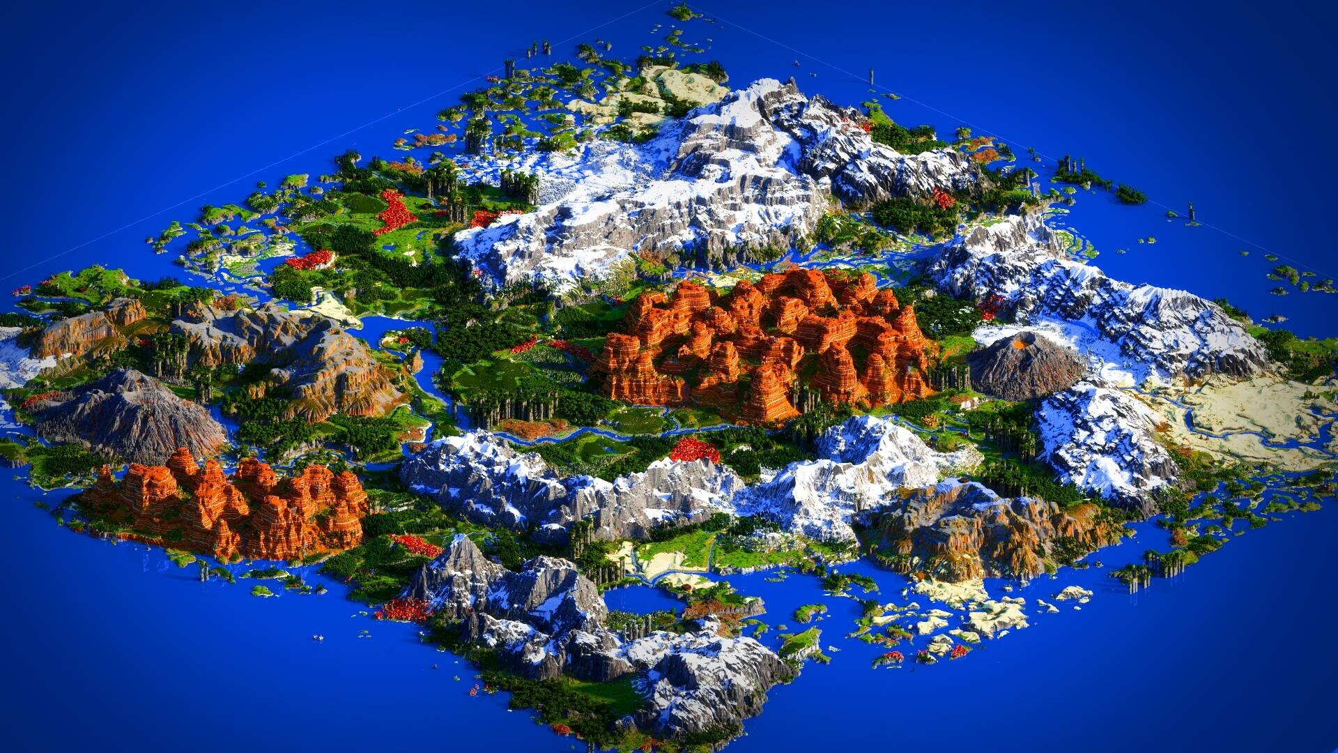 🌄 Qerolyx - Mesa Lands [Minecraft Survival World, 6k, 1.19+ Download ...