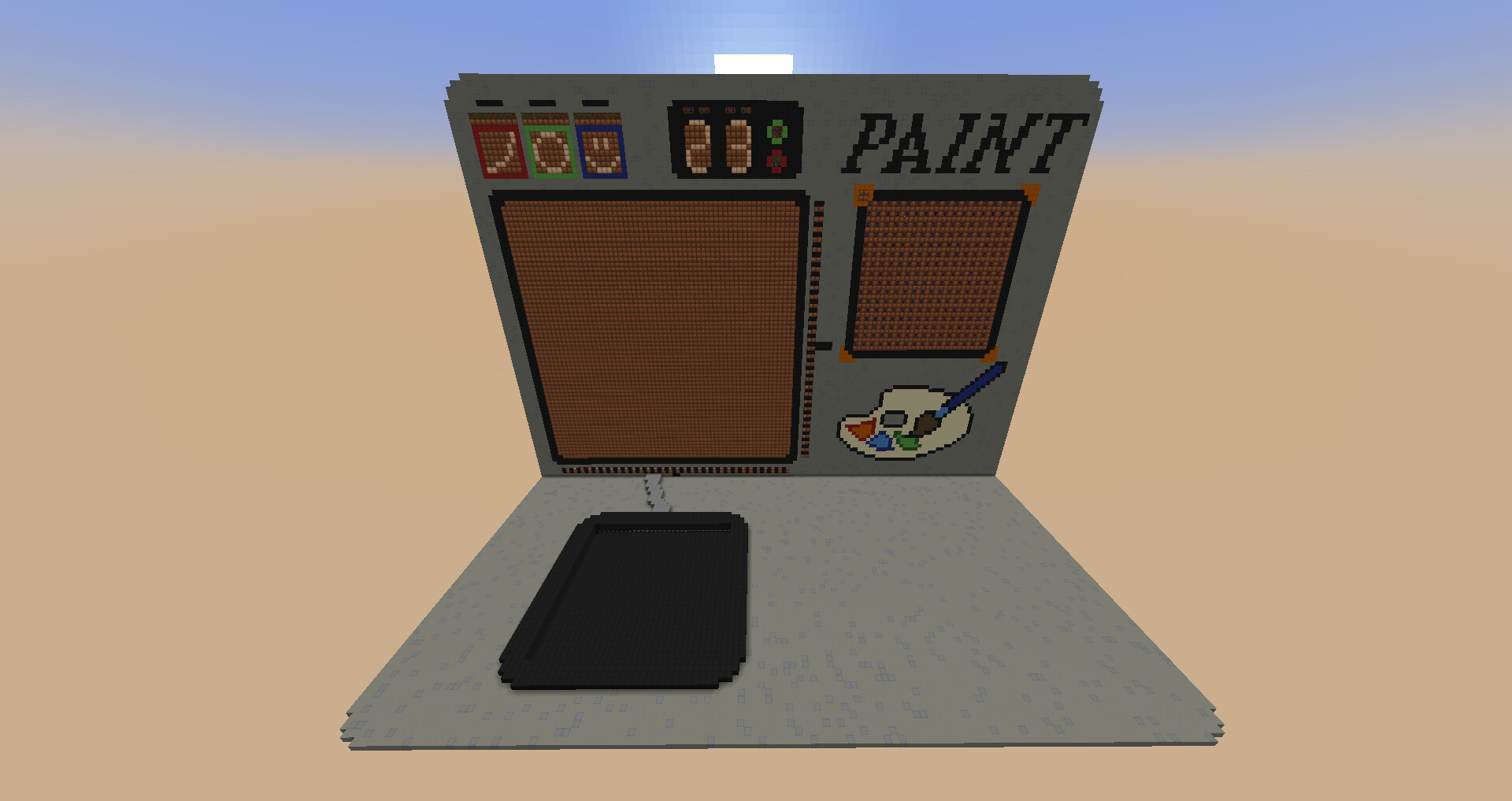 Redstone Paint Program Minecraft Map