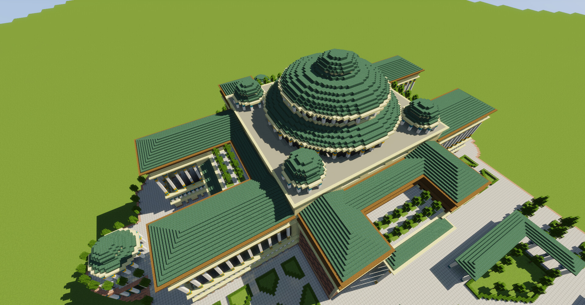 Millet Kütüphanesi, Presidential Library, Ankara, Turkey Minecraft Map