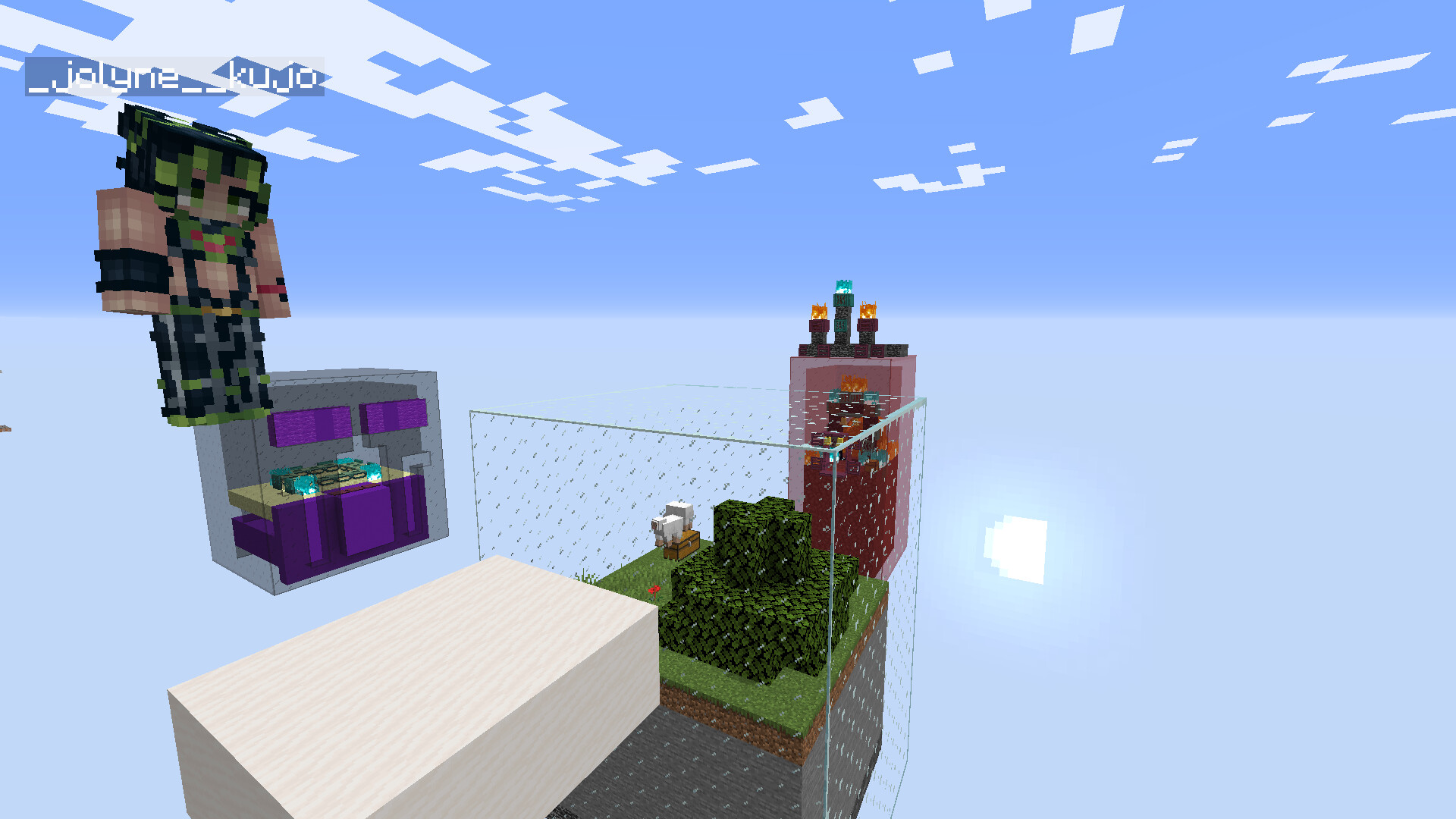 Glass blocks Minecraft Map