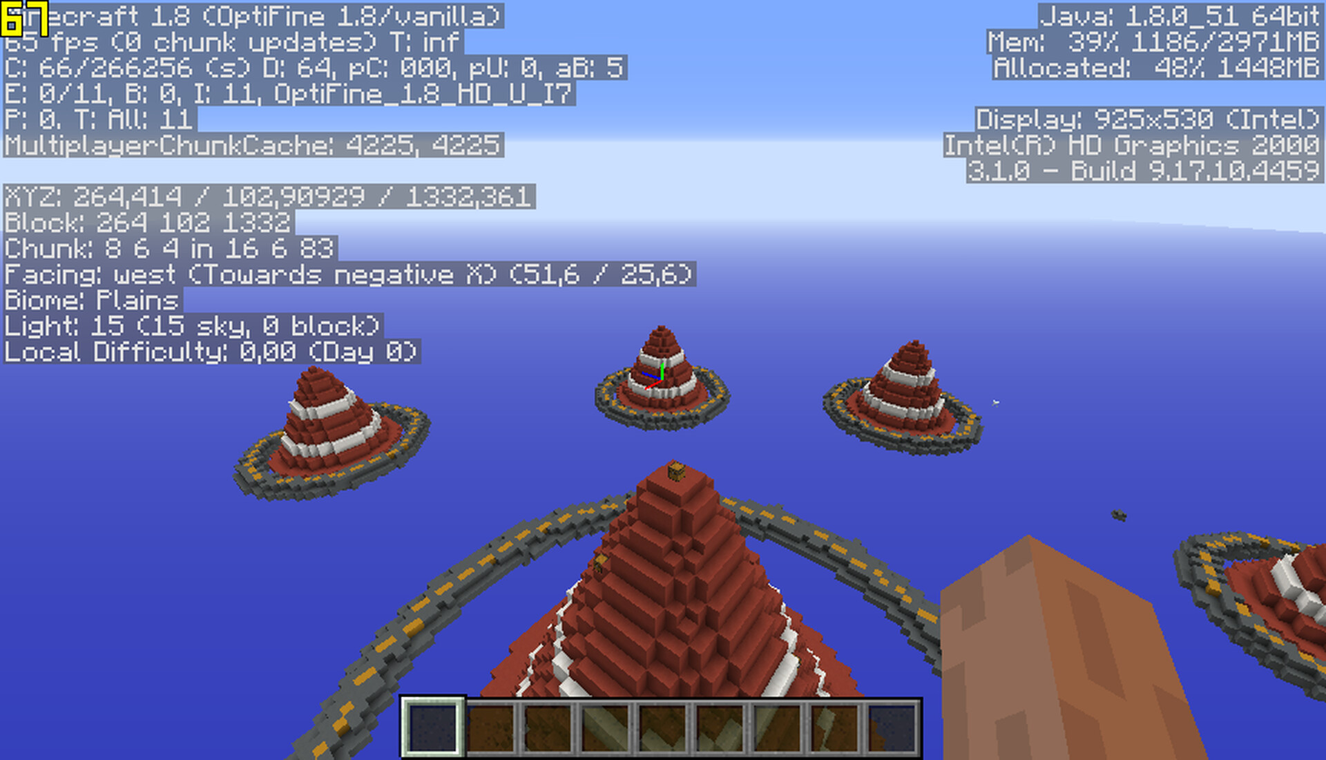 Map Skywars traffic cone Minecraft Map