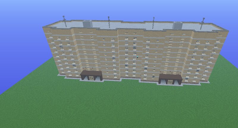 8 floors Soviet Apartment 134B Series by Anderbest Minecraft Map