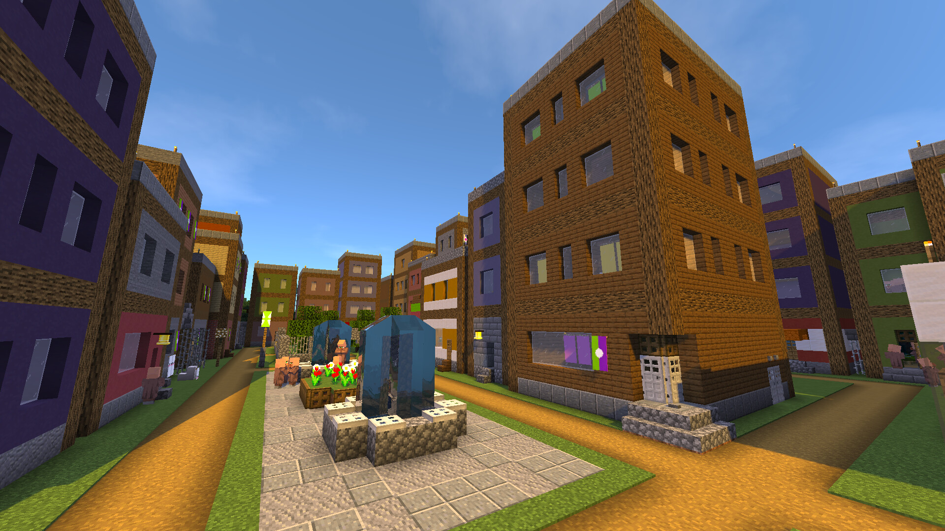 First photos of the city Minecraft Map