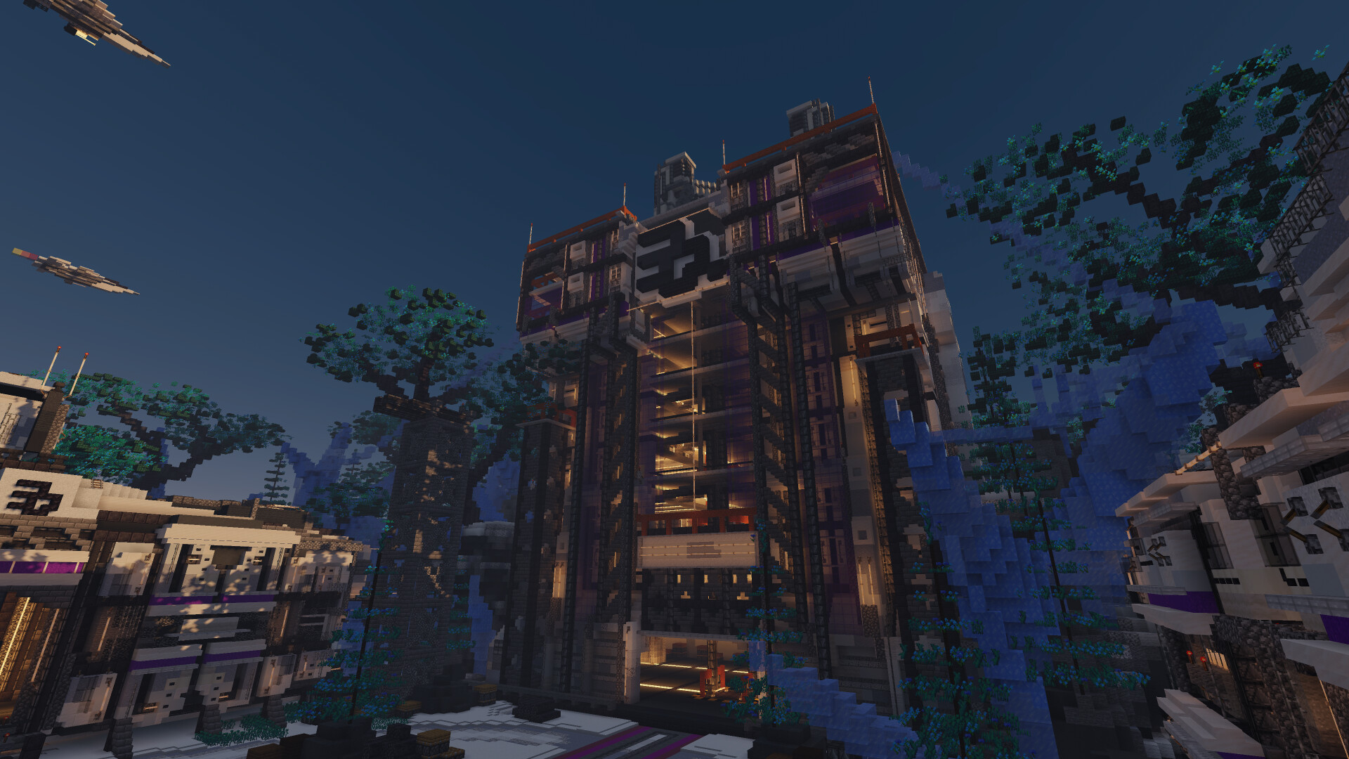 Futuristic Ice Base Minecraft Map