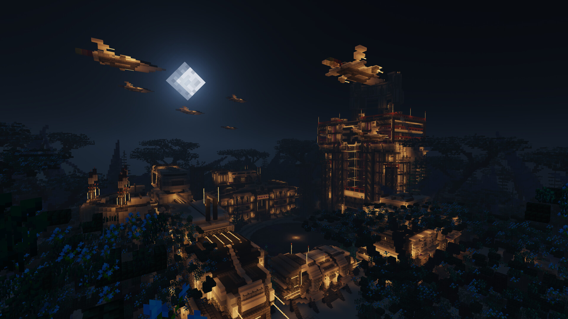 Futuristic Ice Base Minecraft Map