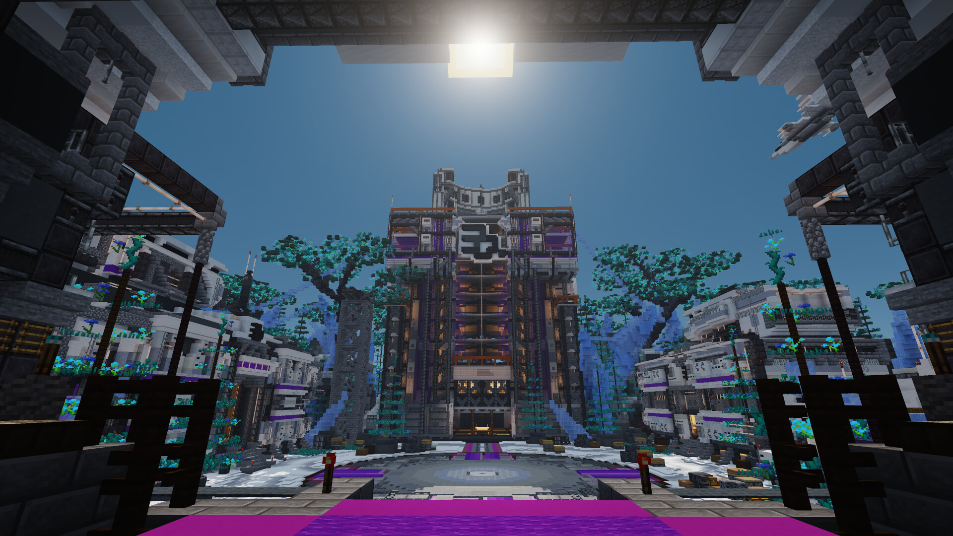 Futuristic Ice Base Minecraft Map
