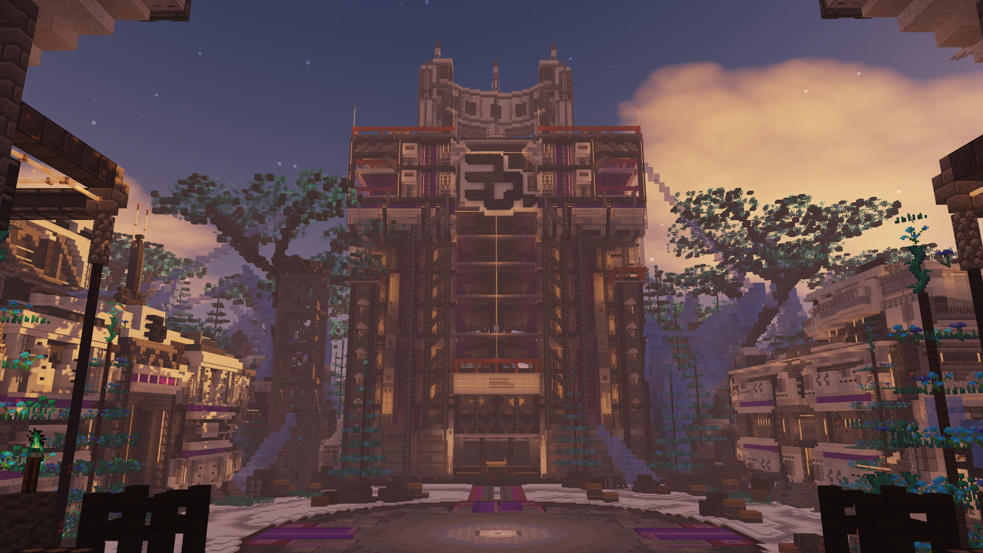 Futuristic Ice Base Minecraft Map