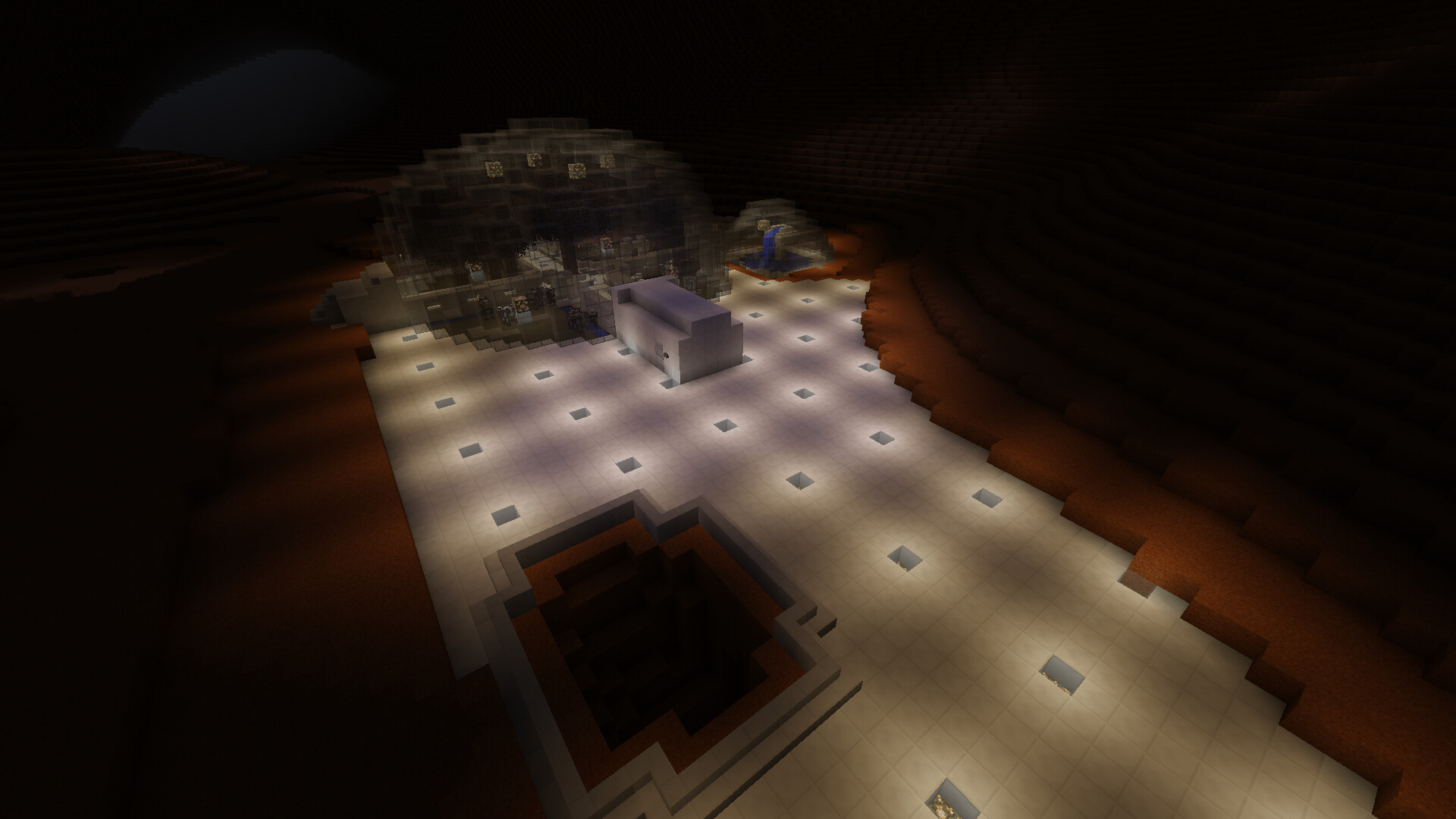 The Cavern at Elysium Planitia with Outpost Minecraft Map