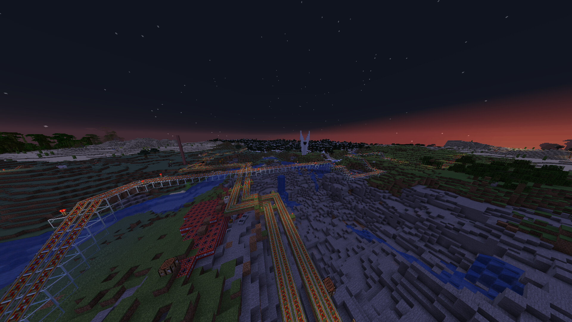 Large Rail World Minecraft Map