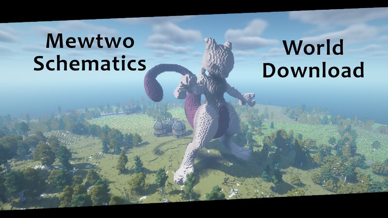 Mewtwo Schematics and World Download Minecraft Map
