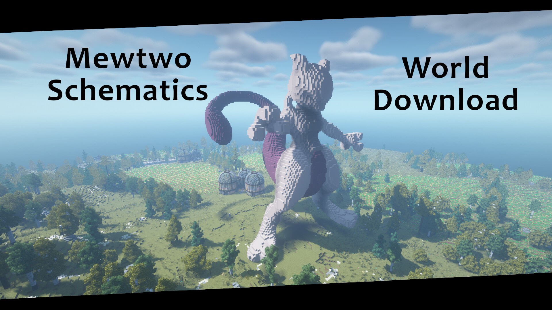 Mewtwo Schematics and World Download Minecraft Map
