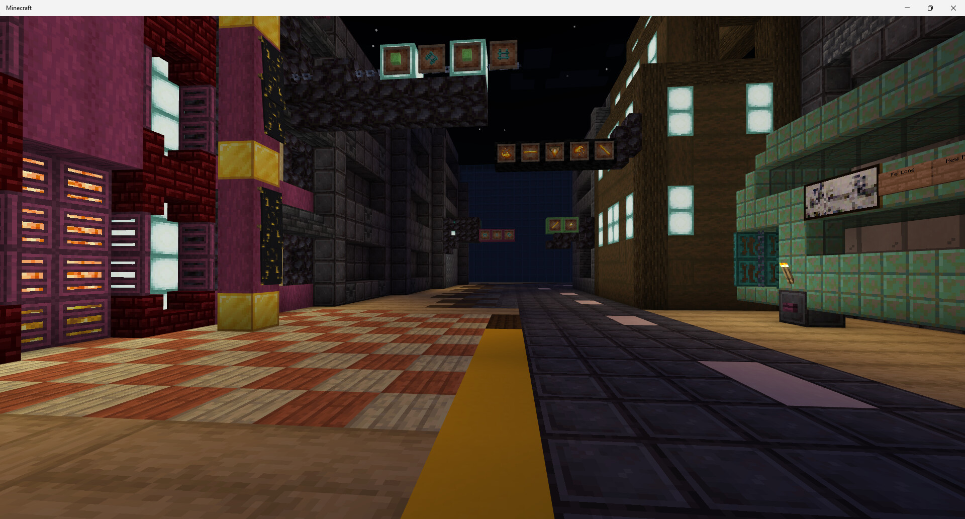 Bustling Side Street Minecraft Map