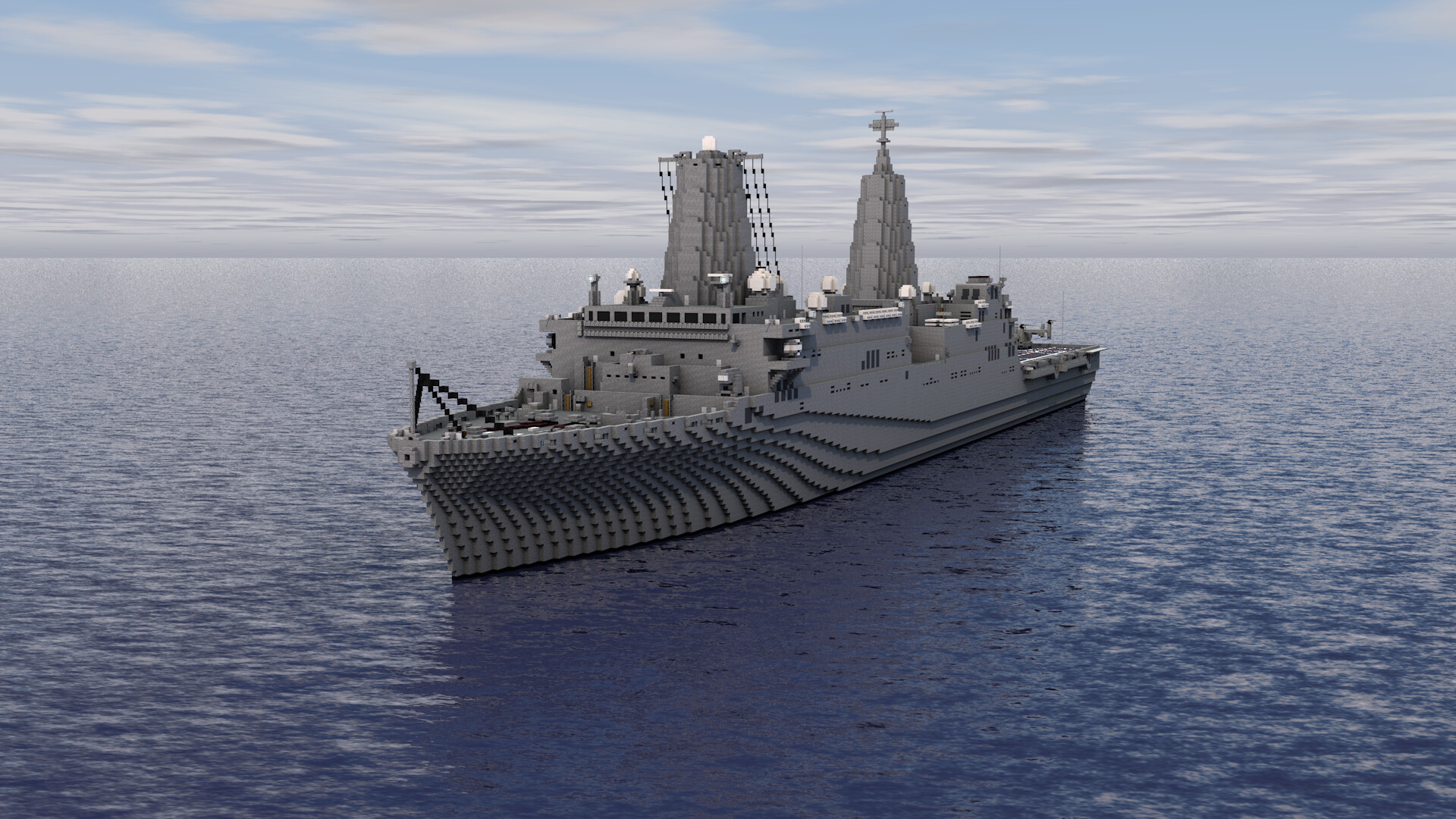 San Antonio Class Landing Ship / 2:1 Scale Minecraft Map