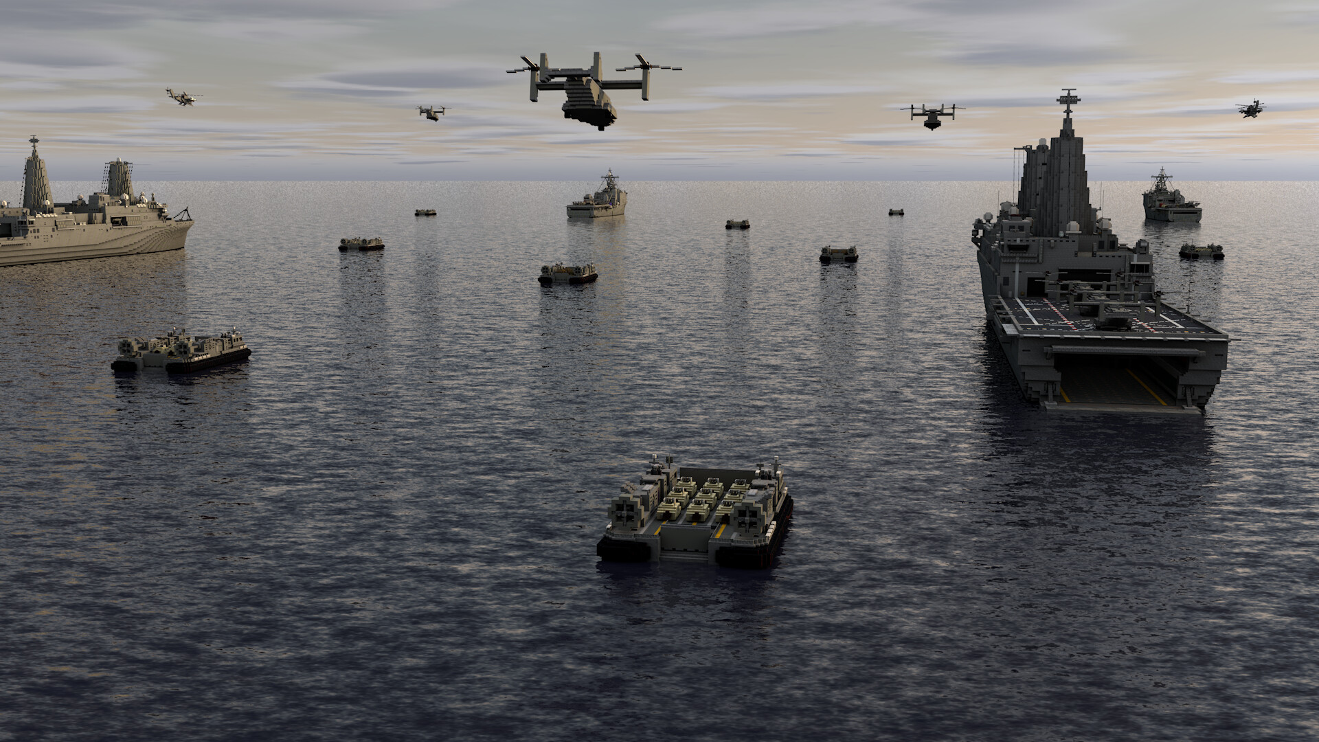 San Antonio Class Landing Ship / 2:1 Scale Minecraft Map