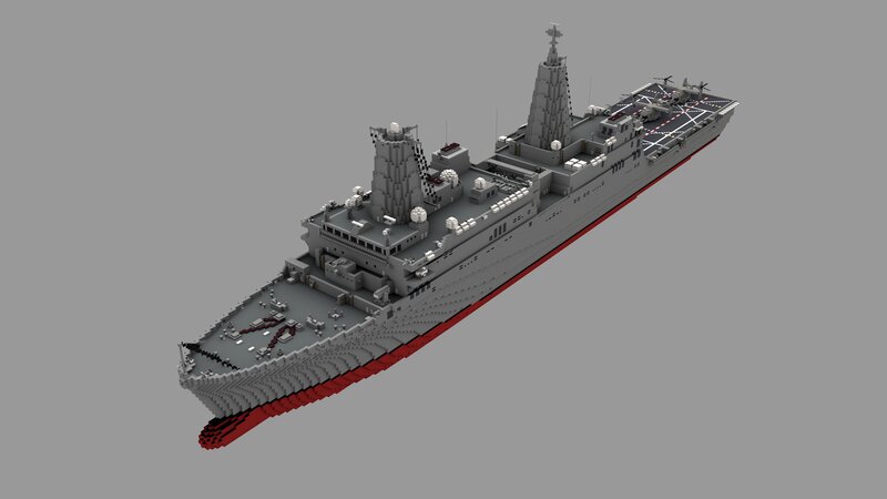 San Antonio Class Landing Ship / 2:1 Scale Minecraft Map