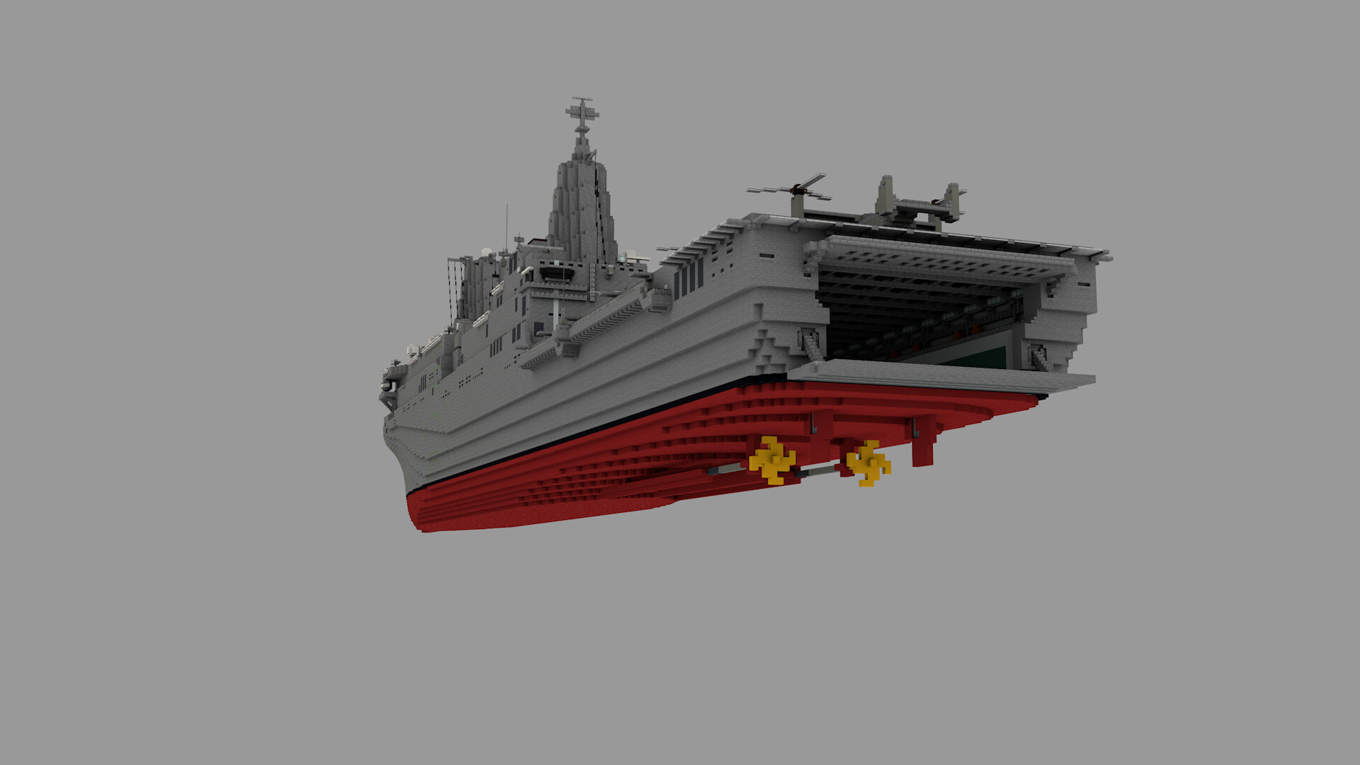 San Antonio Class Landing Ship / 2:1 Scale Minecraft Map