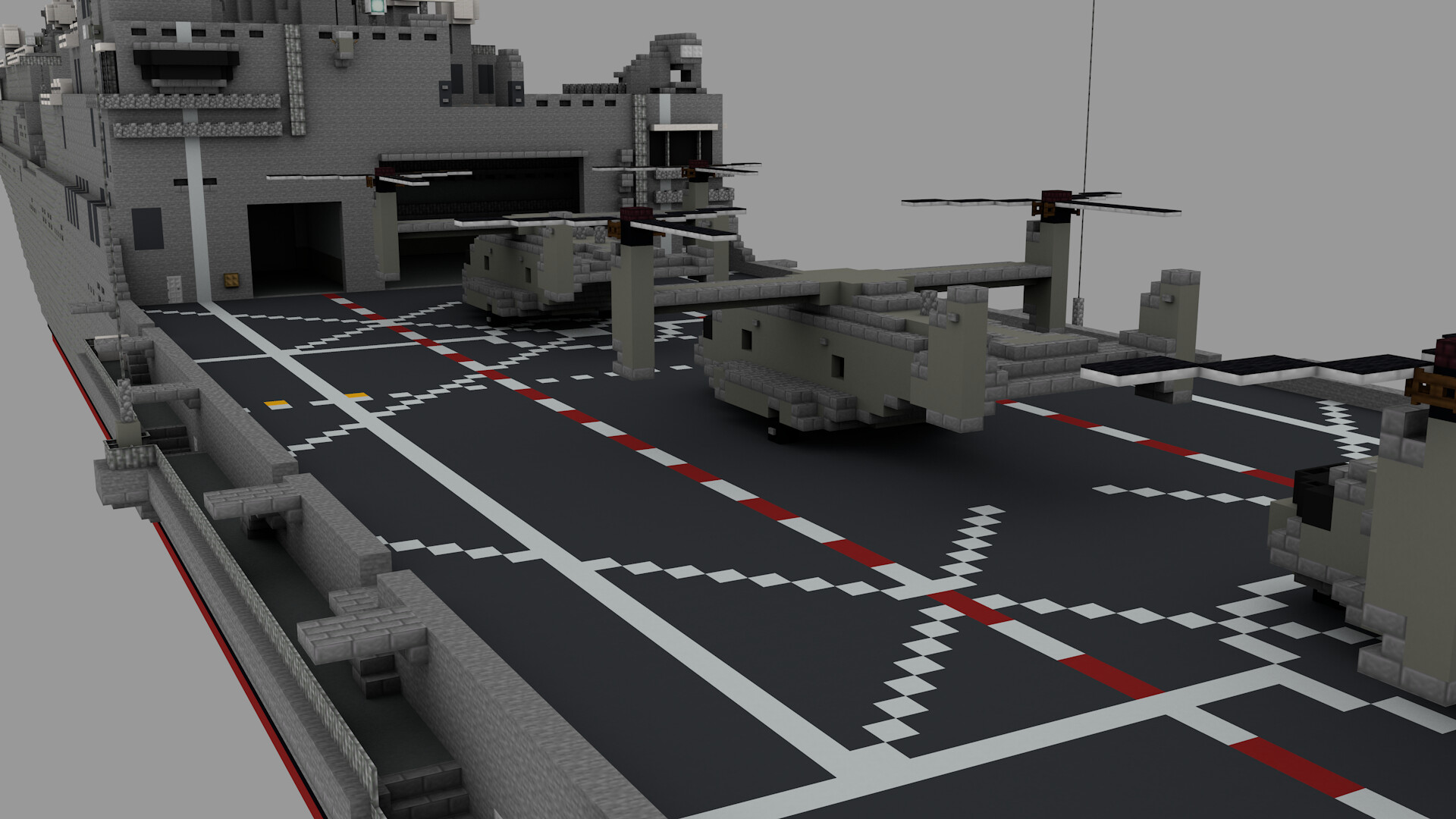 San Antonio Class Landing Ship / 2:1 Scale Minecraft Map