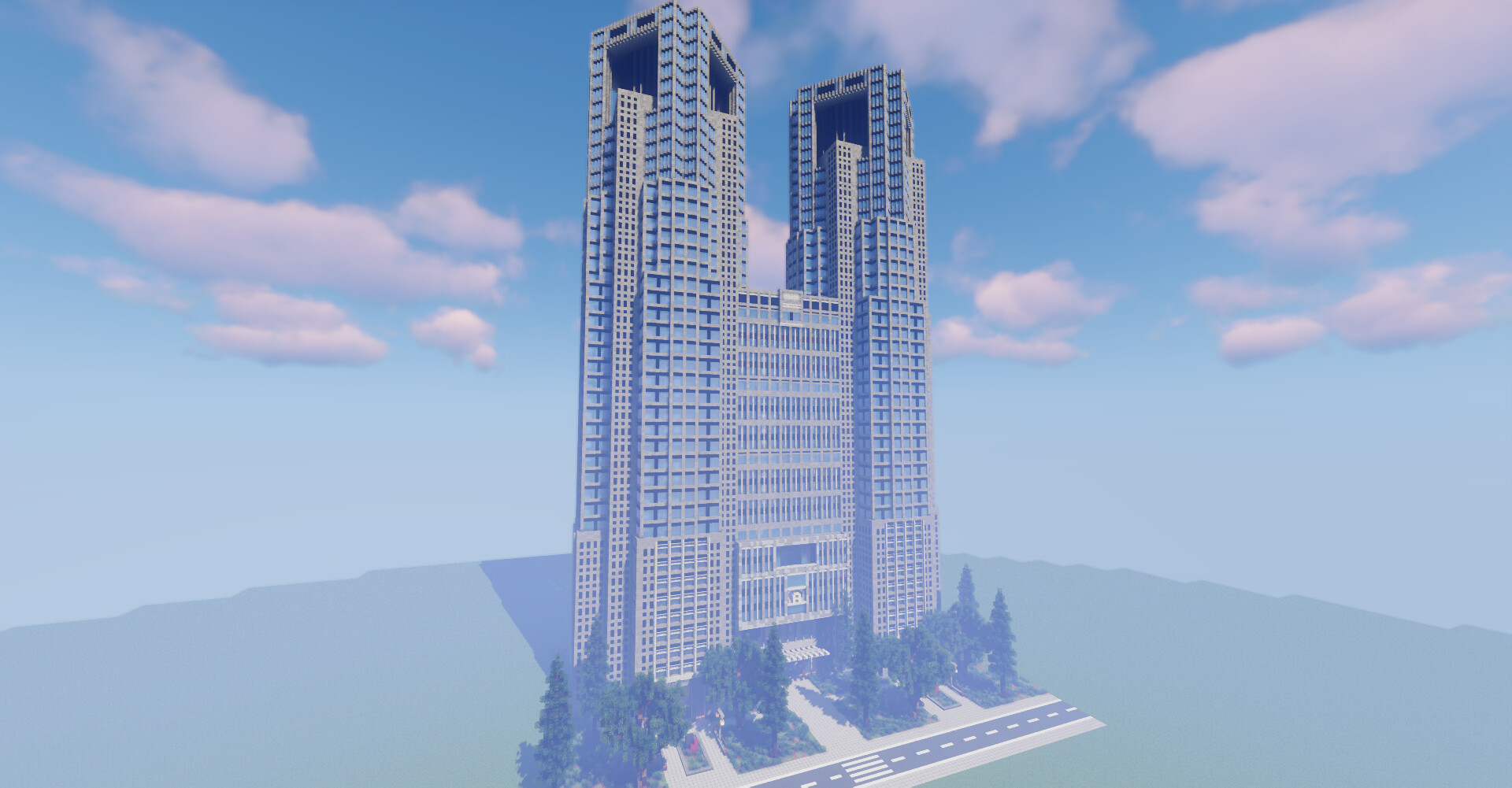 Double Skyscraper Minecraft Map