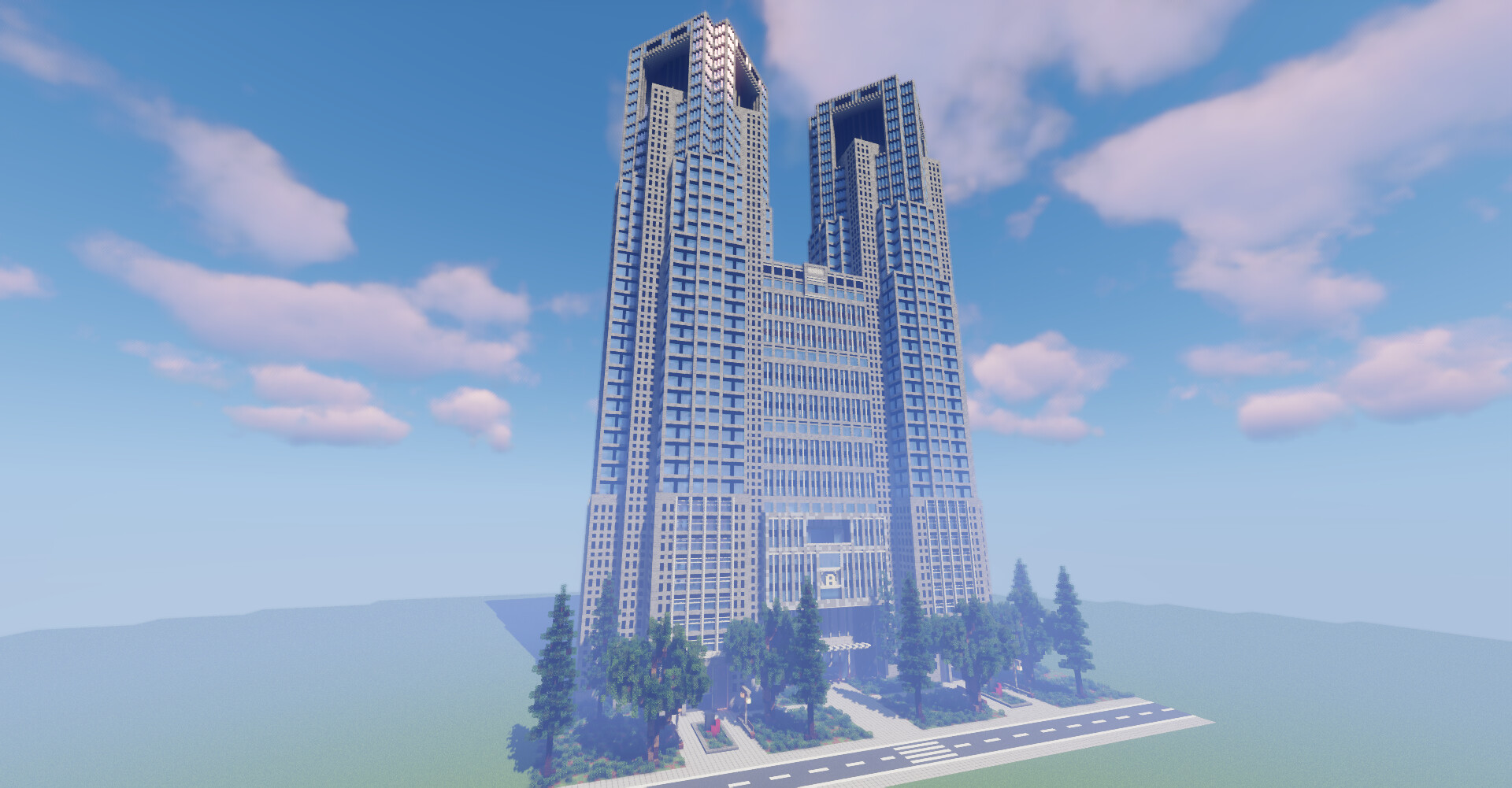 Double Skyscraper Minecraft Map