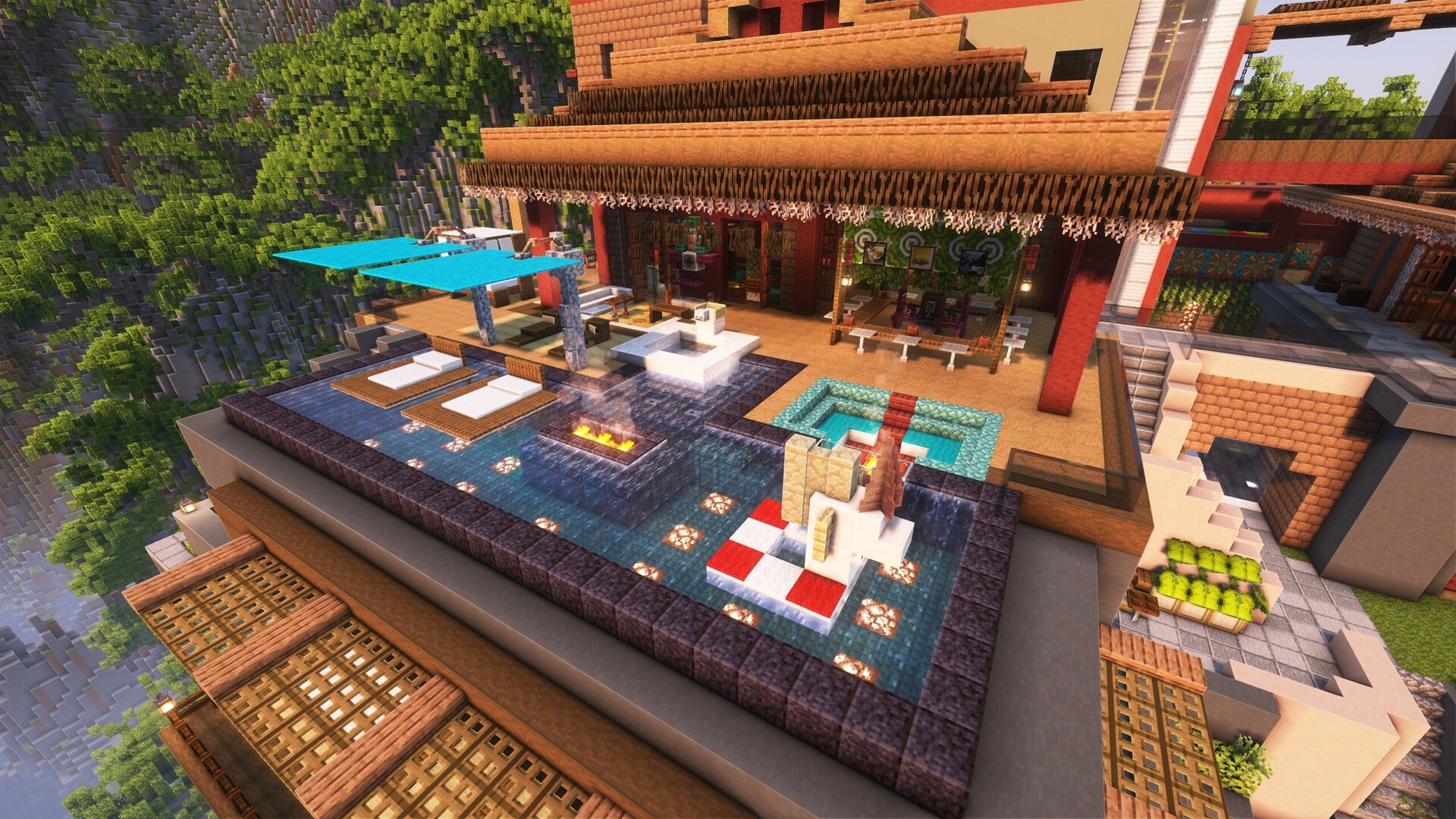 mangrove modern villa Minecraft Map