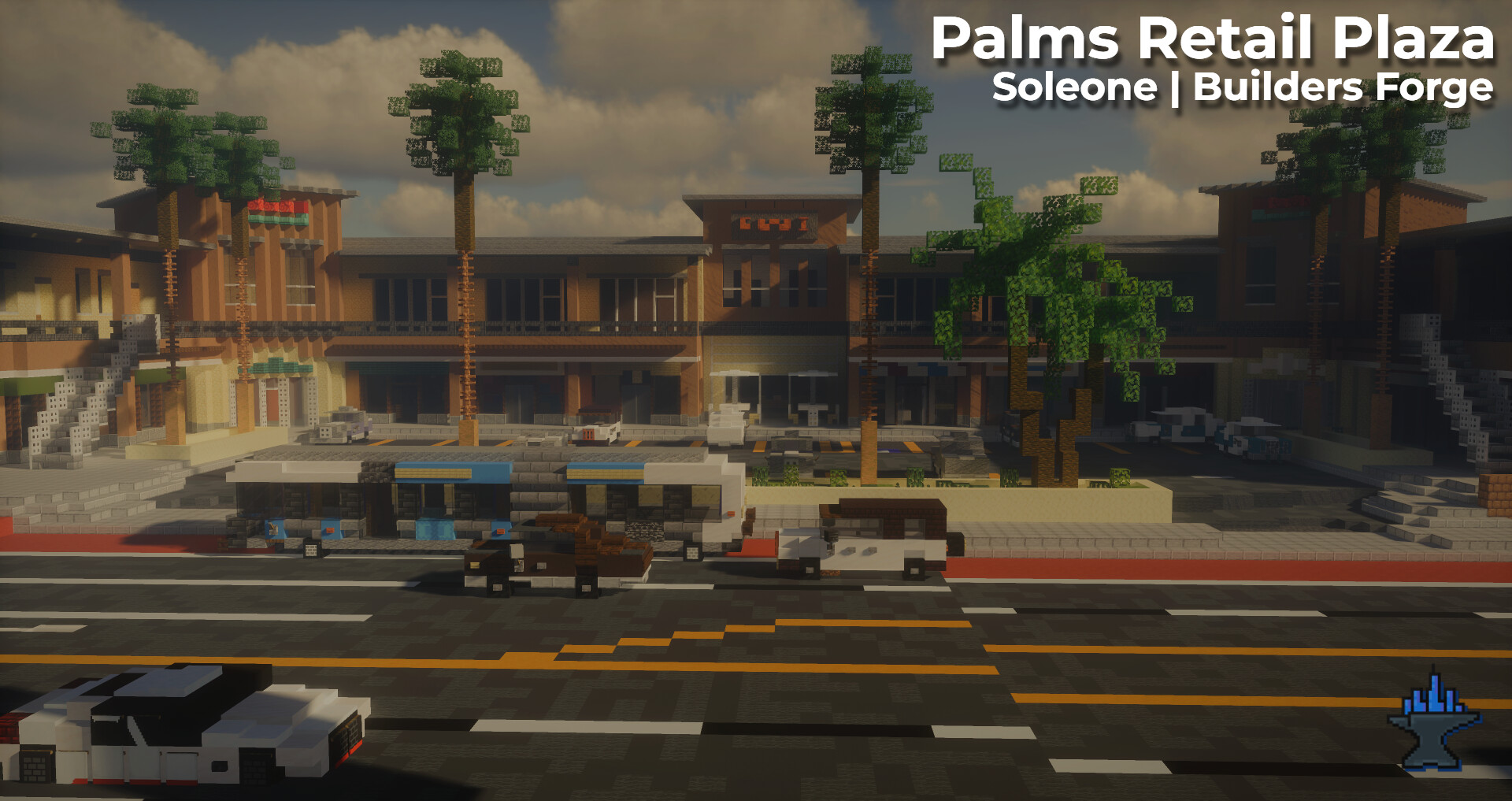Palms Retail Plaza - SOLEONE | Builders Forge Minecraft Map