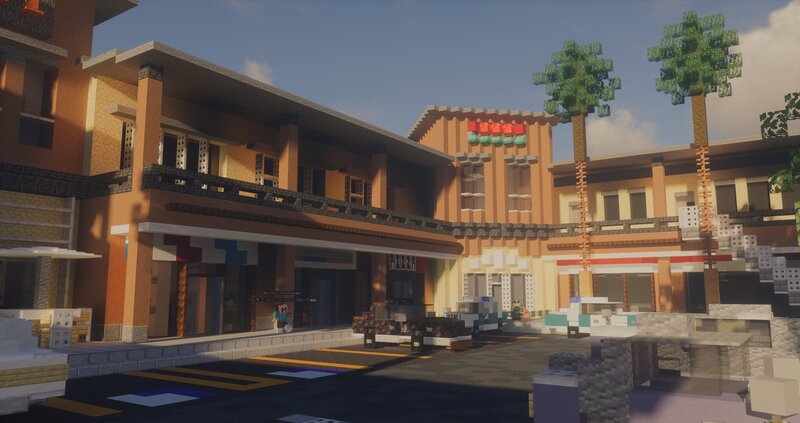 Palms Retail Plaza - SOLEONE | Builders Forge Minecraft Map