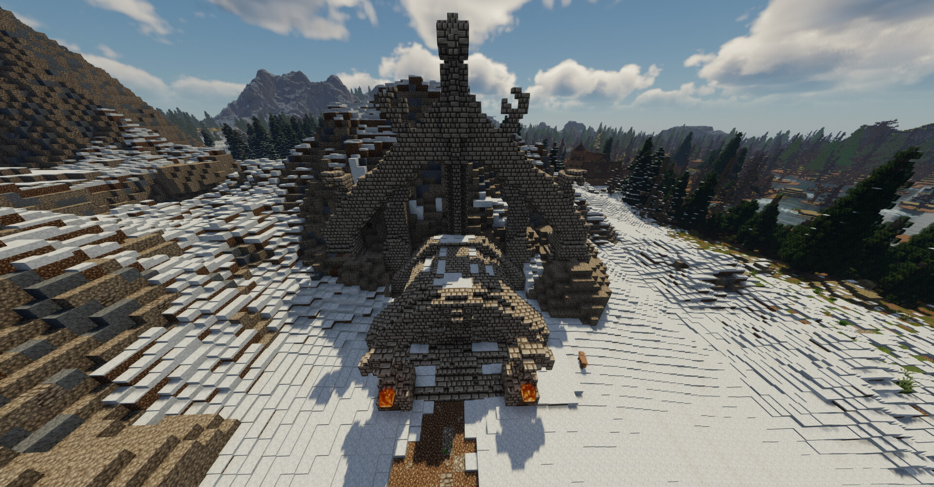 High Gate Ruins, with full interior (Skyrim TES) Minecraft Map