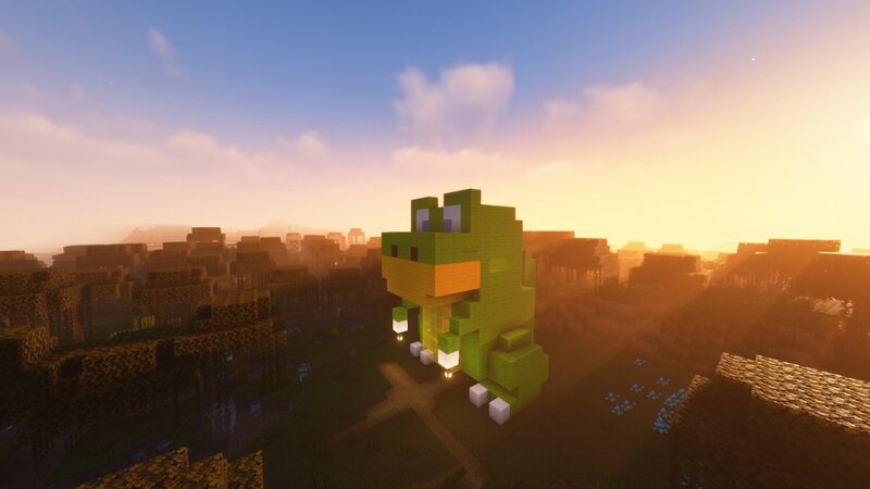 Dino house in Minecraft Minecraft Map