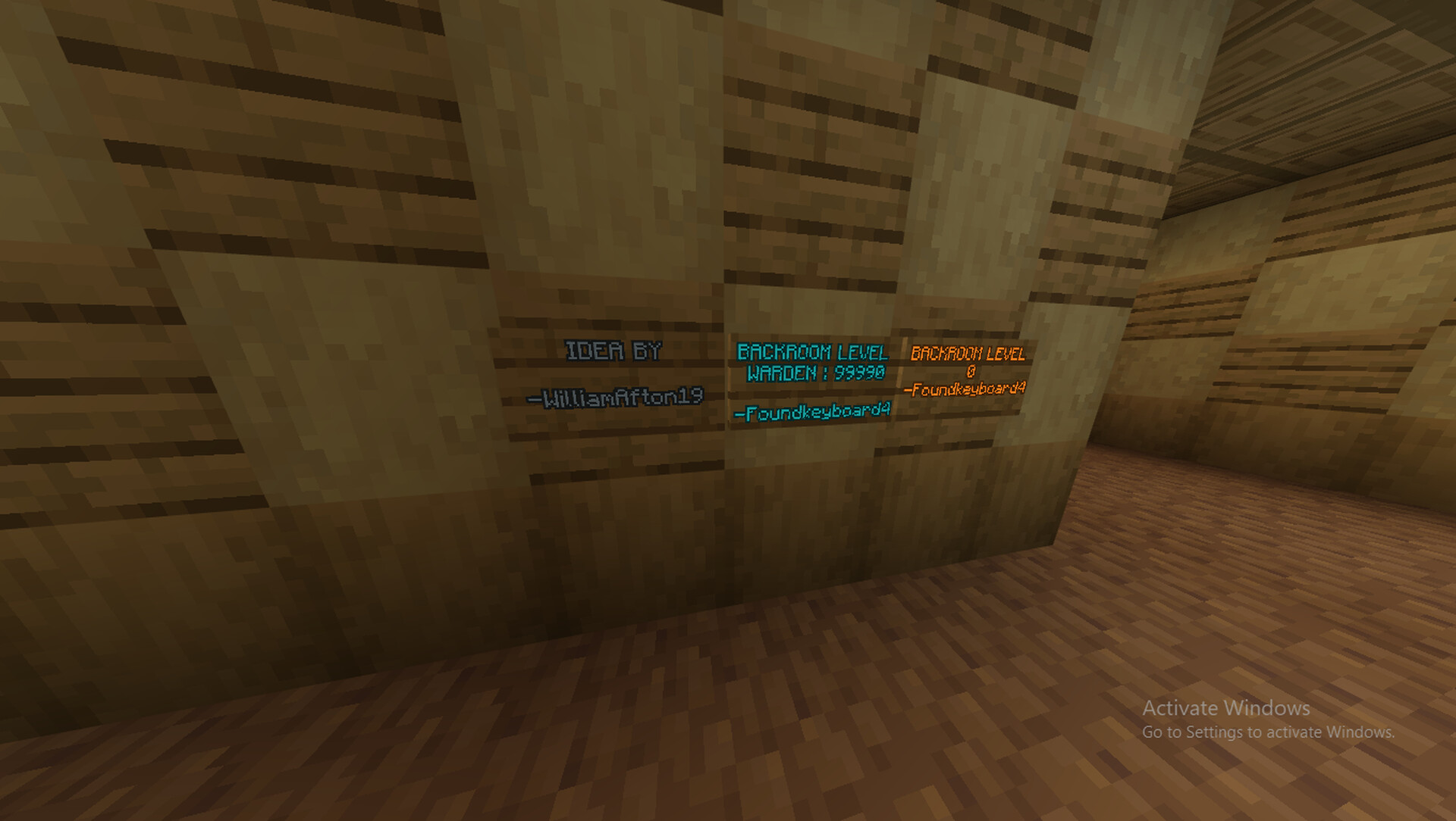 Backroom level 0 to Warden level World For MCPE OR MCBE Minecraft Map