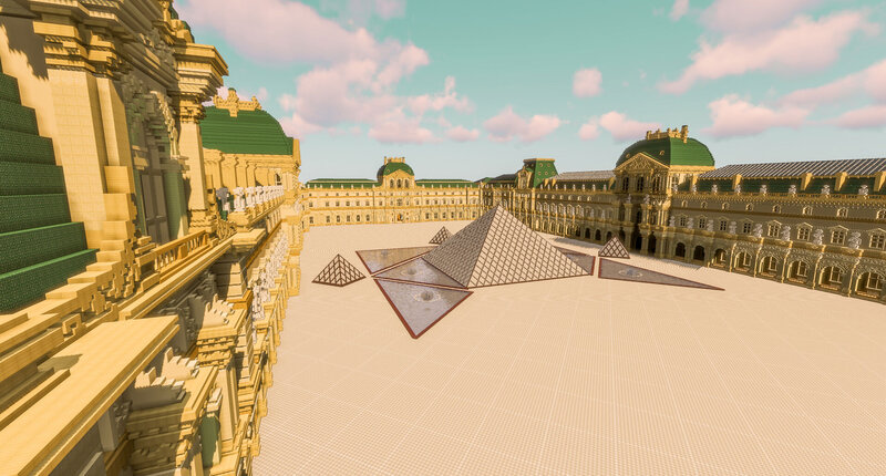 Louvre CryptoPunk Museum — A 2700x1000 1-to-1 Minecraft Recreation ...