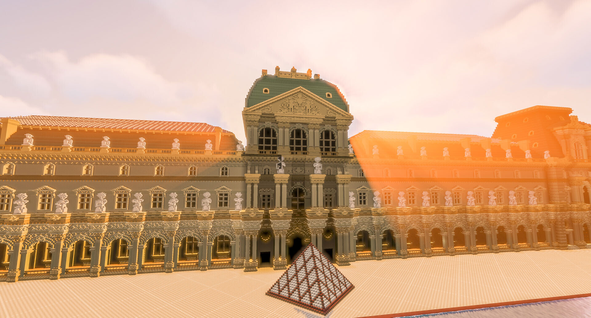 Louvre CryptoPunk Museum — A 2700x1000 1-to-1 Minecraft Recreation ...