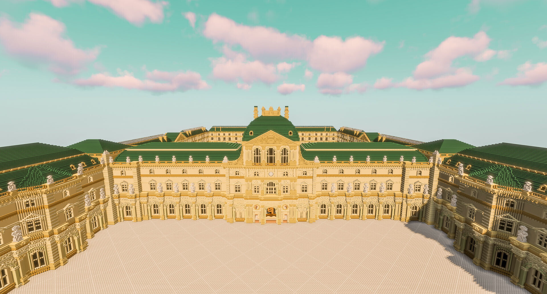 Louvre CryptoPunk Museum — A 2700x1000 1-to-1 Minecraft Recreation ...