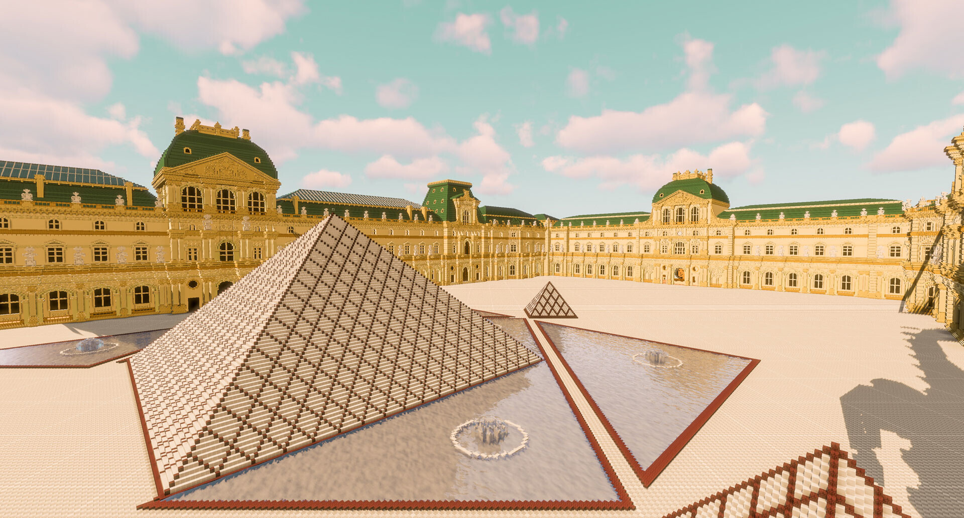 Louvre CryptoPunk Museum — A 2700x1000 1-to-1 Minecraft Recreation ...