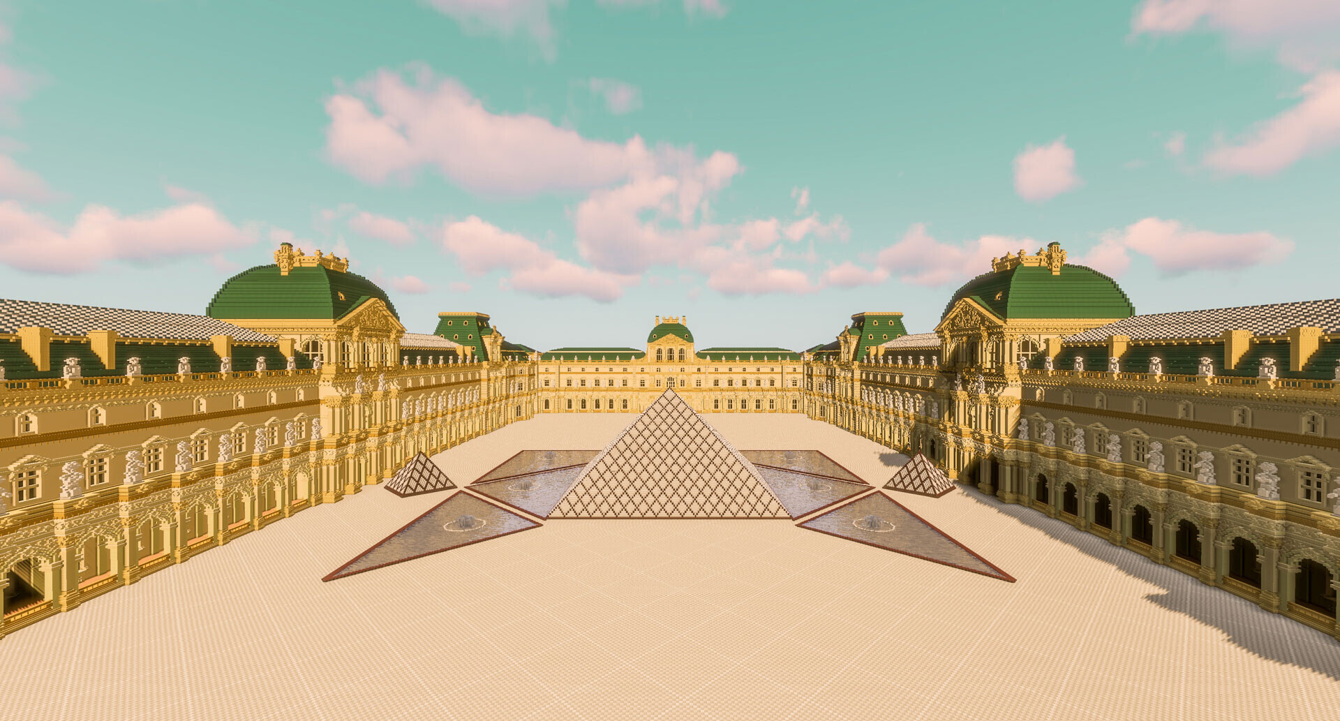 Louvre CryptoPunk Museum — A 2700x1000 1-to-1 Minecraft Recreation ...