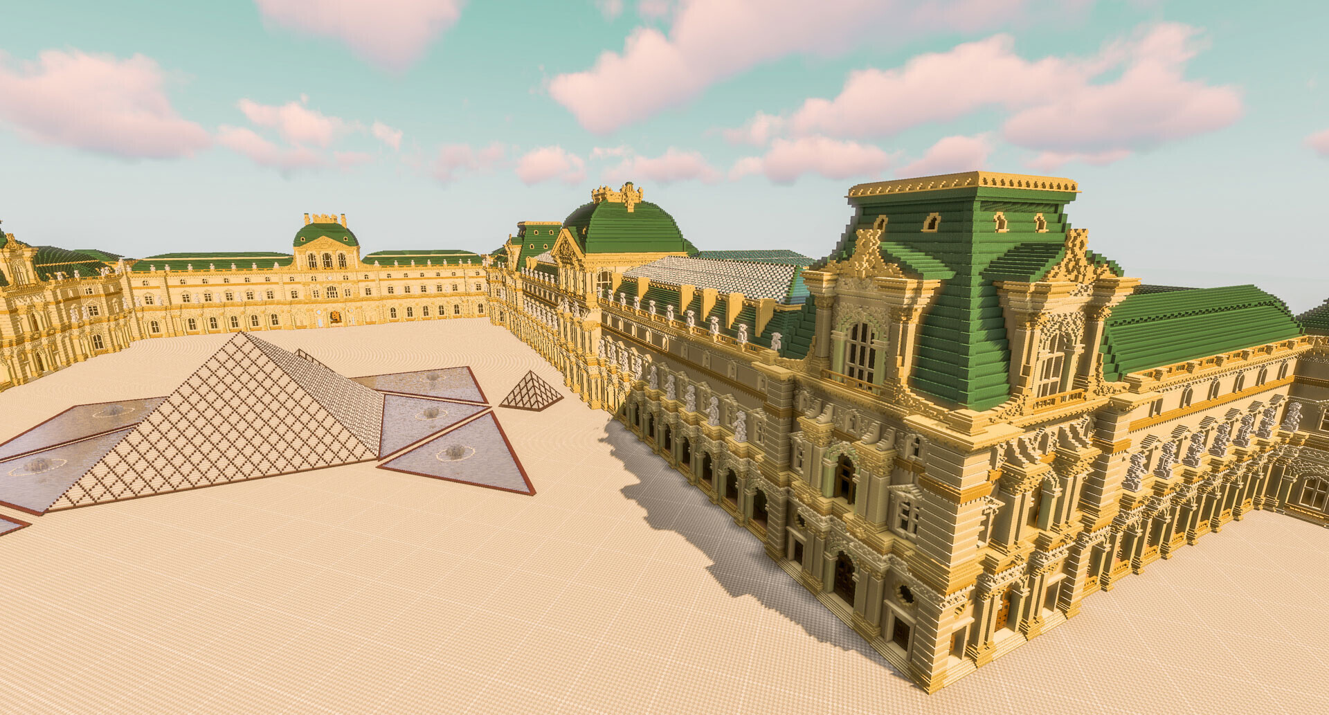 Louvre CryptoPunk Museum — A 2700x1000 1-to-1 Minecraft Recreation ...
