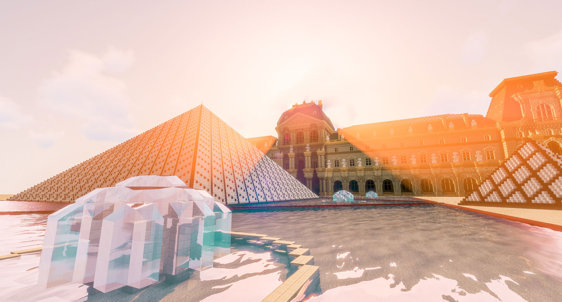 Louvre CryptoPunk Museum — A 2700x1000 1-to-1 Minecraft Recreation ...