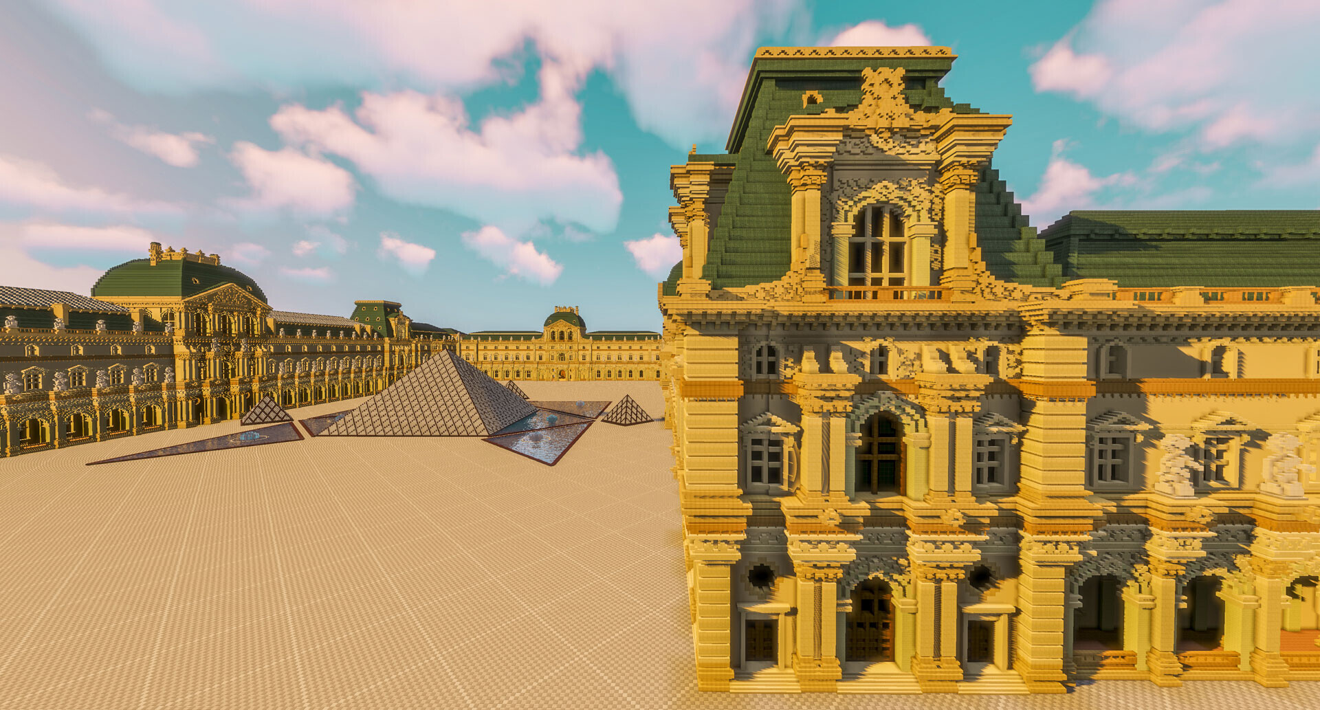 Louvre CryptoPunk Museum — A 2700x1000 1-to-1 Minecraft Recreation ...