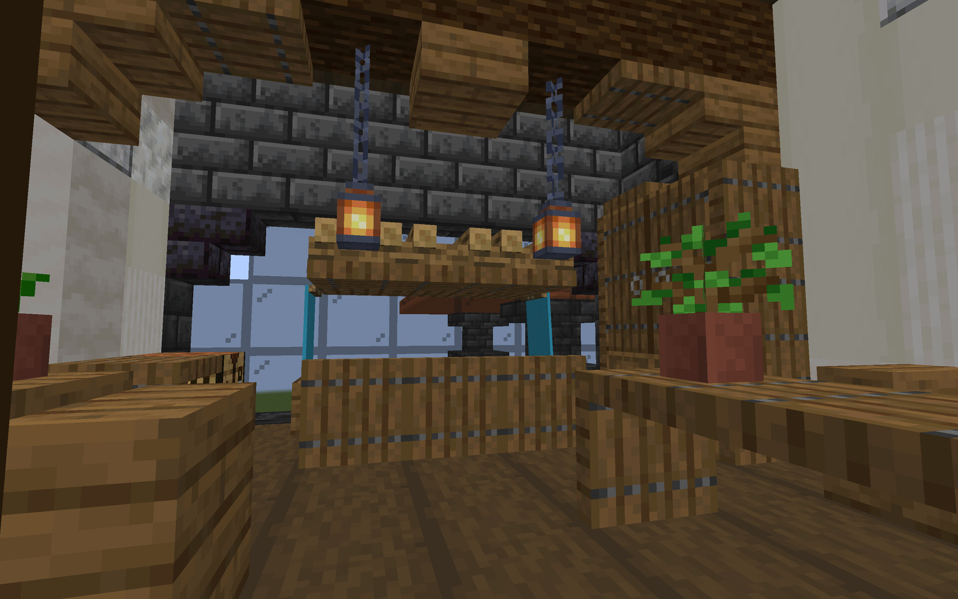 deepslate hotel - 270 rooms + lobby Minecraft Map