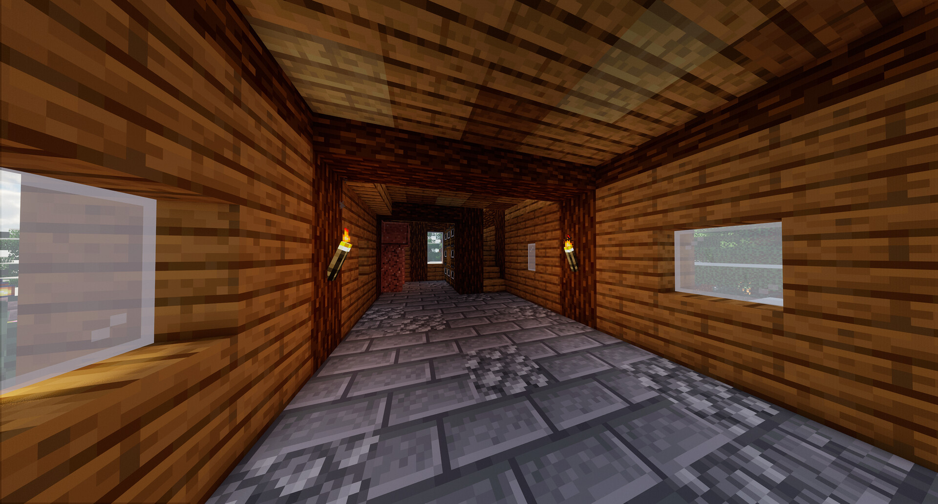 Lovely Snow Village - Two House Base, Storage, Workspace Minecraft Map