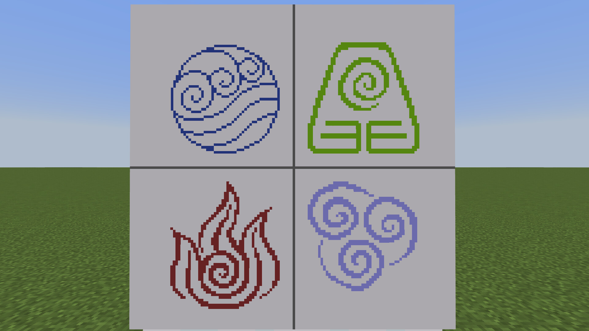 Avatar: The Last Airbender - The Four Bending Elements Minecraft Map